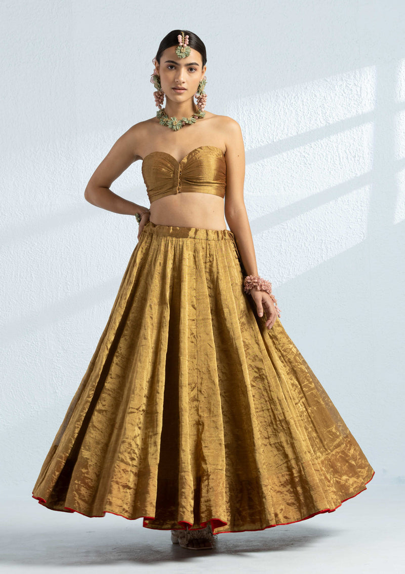Shop Lily Bronze Tissue Skirt Online